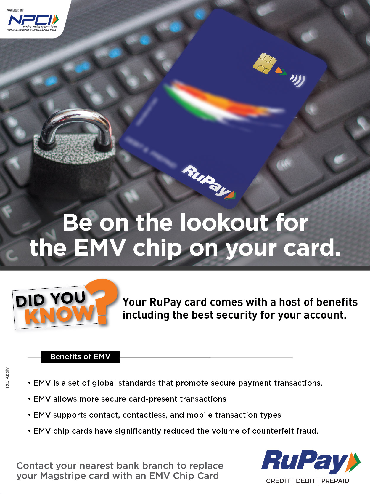 EMV Rupay Debit Card